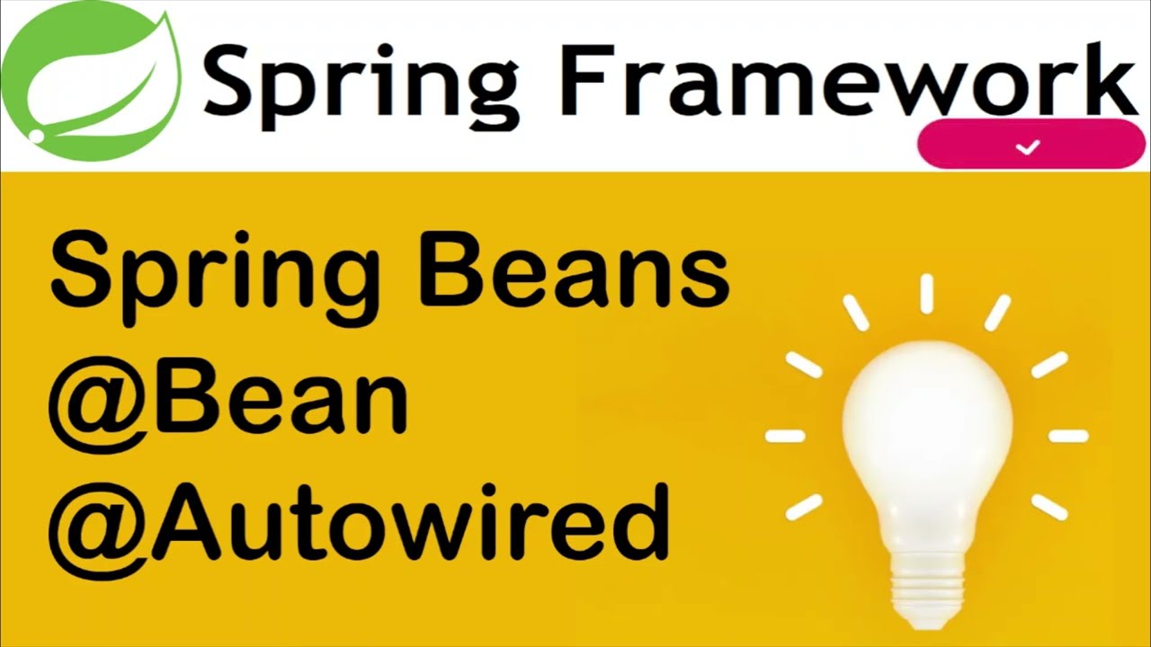 What are Spring Beans @Bean & @Autowired Annotations Spring Framework #springframework #spring #java