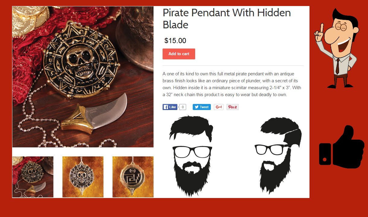 Best pirate pendant amazon