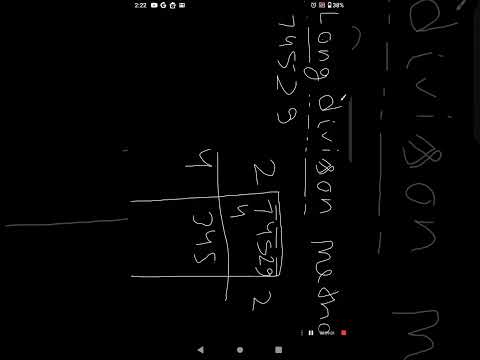long division method (74529)