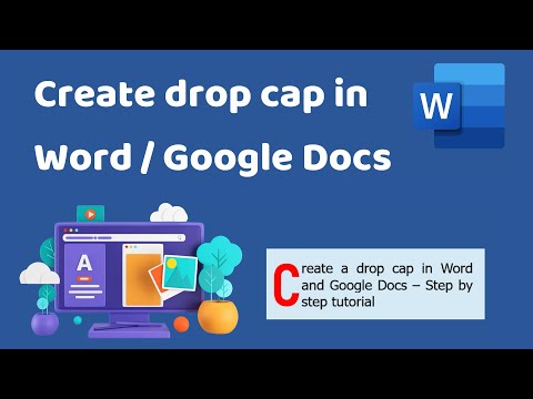 Create a drop cap in Word and Google Docs – Step by step tutorial