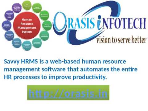 Orasis Infotech services Savvy HRMS,IMS software & solutions