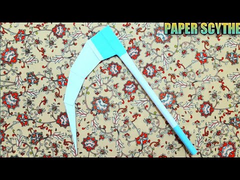 How To Make a Paper Scythe Easy | Scythe Weapon