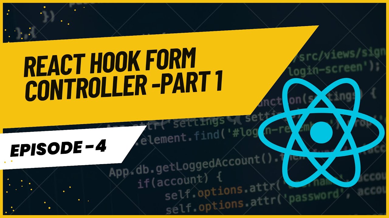 React Hook Form Controller PART 1