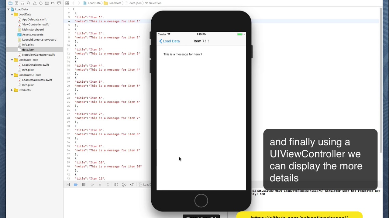 iOS: Loading JSON Data using Swift