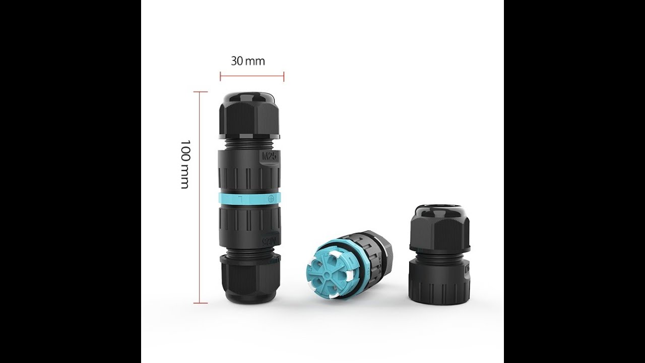 Sunshine Connector M25-3/4/5P Screwless IP68 Waterproof Connector