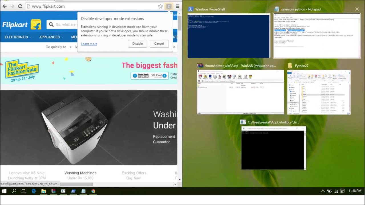 Search and web scrape using Selenium in Python
