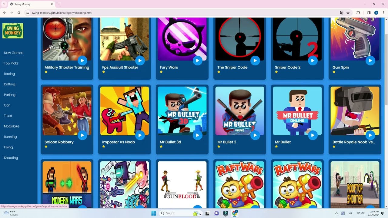 Review Swing monkey ||Unblocked Game || Good Game