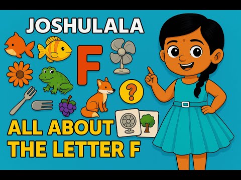 ABC Letter F for Kids | Phonics, F Words Game & Pictures | Learn with Joshulala