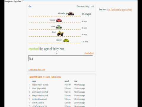 145 words per minute - Typeracer.com