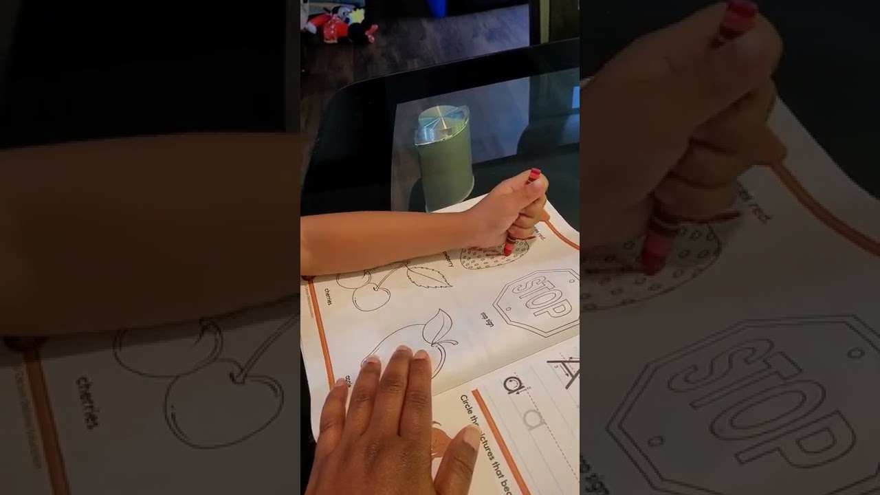 Learning to Color Inside the Lines #autism #shortsfeed #coloring