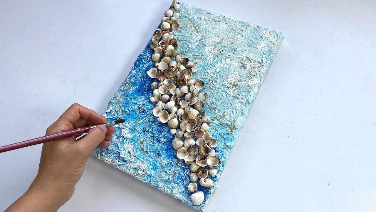 DIY Decorative Seashell Wall Art | Easy & Elegant Coastal Decor Idea | Seashell Art