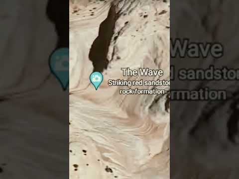Rock Formation the wave Arizona U.S. in Google Earth and Google Maps #google #viral #reels #trending