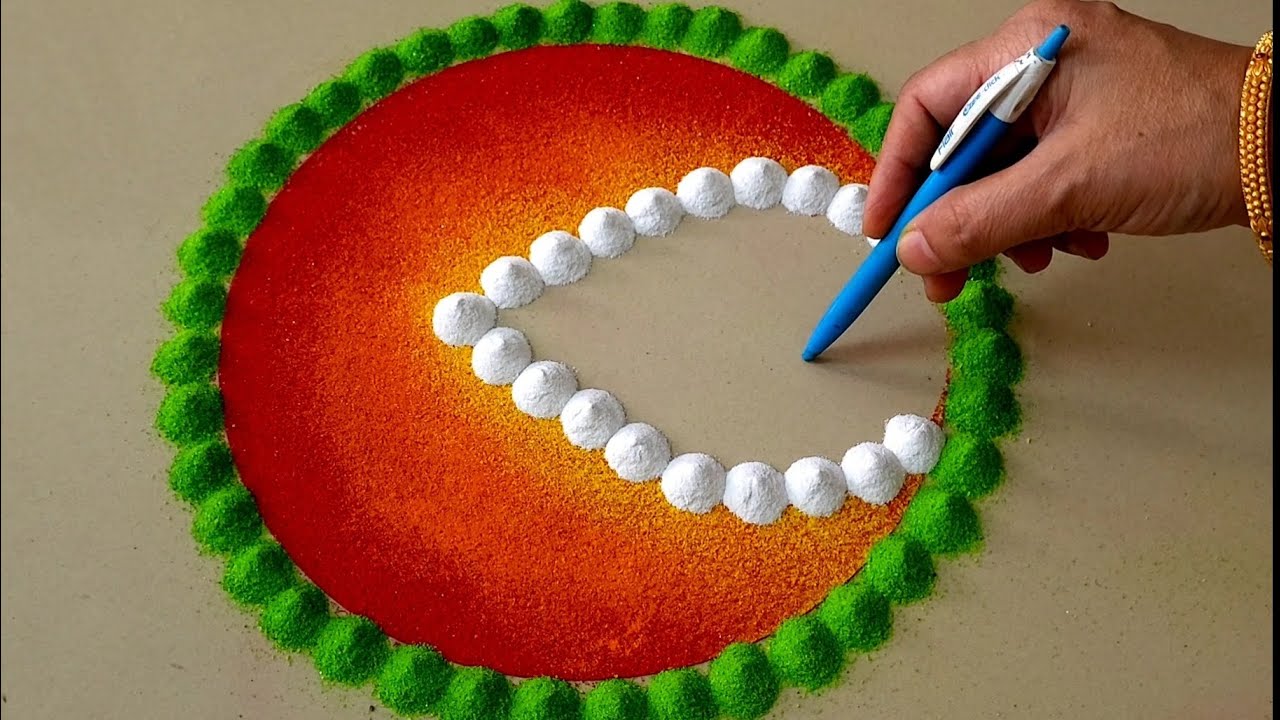 New Simple Easy Navratri Special Rangoli Designs - Blouse Designs