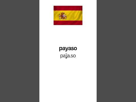#clown #spanishFlashcard #flashcard #spanish  #español #newdayspanish  #newdaylanguage #newday