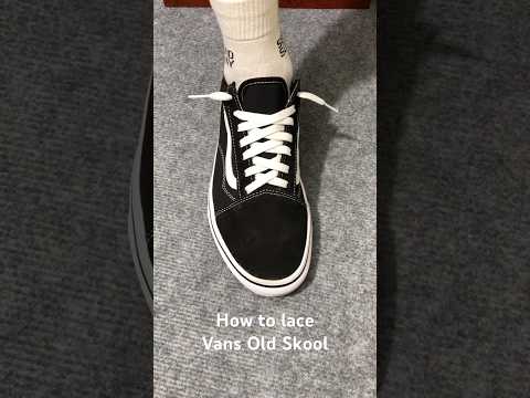 How to lace Vans Old Skool#sneakers #vansoldskool #vans