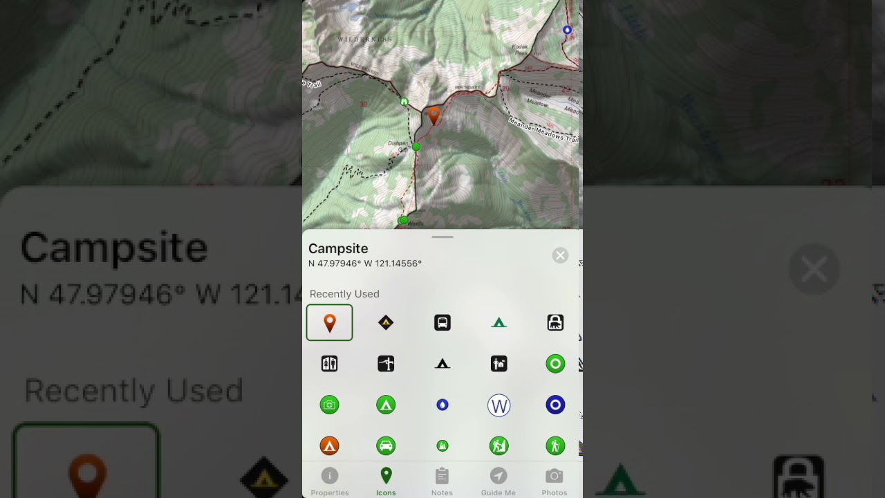Topo Maps 5.0 Waypoints