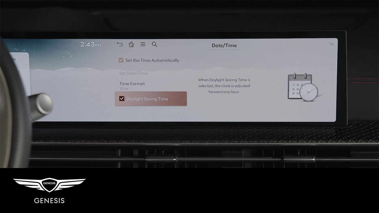 How to Adjust for Daylight Savings Time | All 2026+ Models | How-To | Genesis USA
