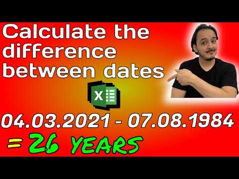 📅How to calculate the difference between two dates (in days, months or years) in Excel in 4 minutes