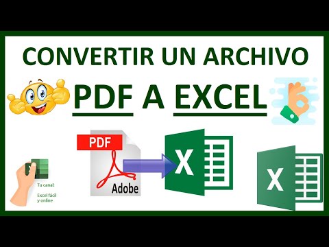 😜 CONVERTIR PDF a EXCEL GRATIS 😜