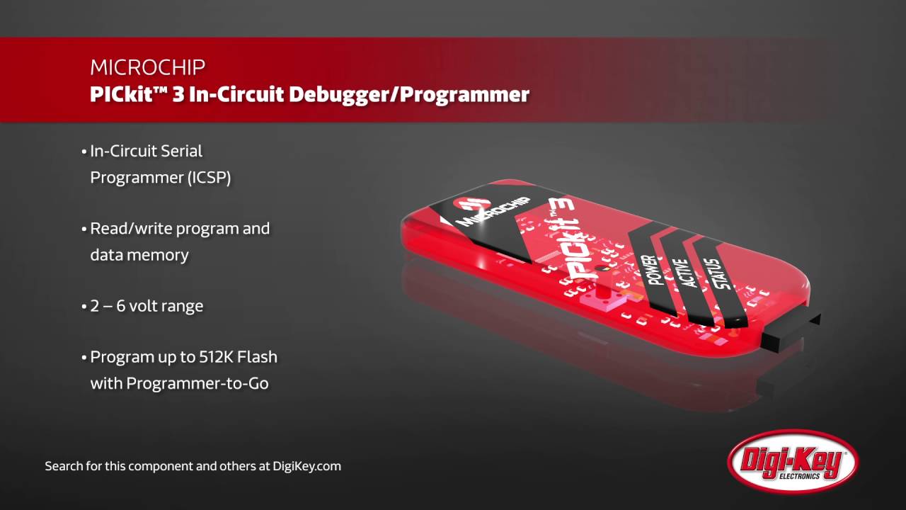 Microchip PICkit 3 Programmer/Debugger | Digi-Key Daily