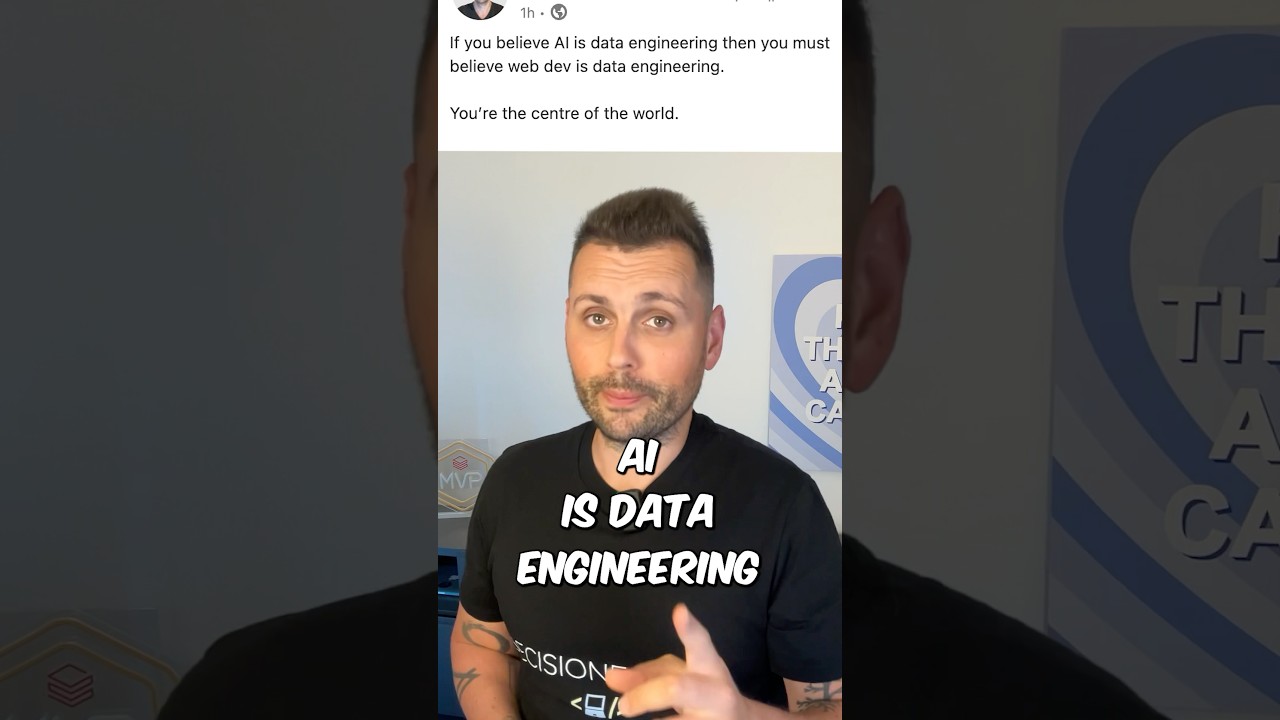 AI is just Data Engineering