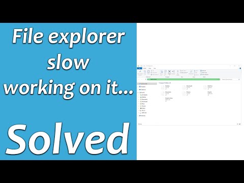 Windows 11 File Explorer green bar , Slow Loading Folder | Видео