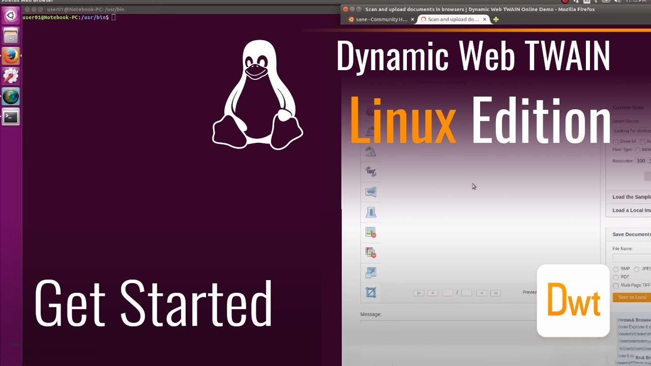 Get Started with Dynamic Web TWAIN Linux Edition