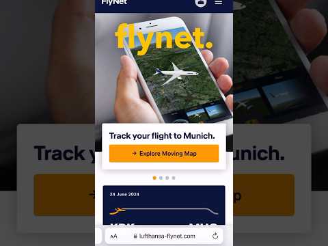 Connect to In-Flight Free WiFi with QR Code #traveldiaries #minivlog #flight #lufthansa #shorts