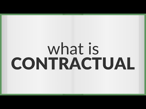 Contractual | meaning of Contractual