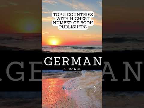 Top 5 countries with highest number of book publishers#top5 #subscribe #shorts #rankings