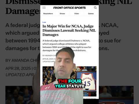 NCAA Scores First Major Court Win in Retroactive NIL Lawsuits #ncaa #nil