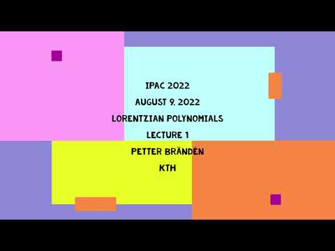 Lorentzian Polynomials Lecture 1