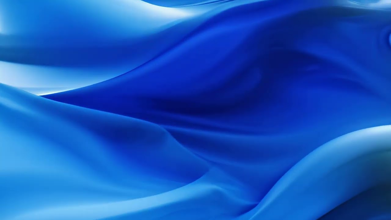 Abstract blue background with smooth lines and waves. 3d render illustration, Abstract Background