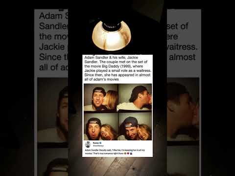Adam Sandler and his wife, Jackie Sandler. The couple met on the set of