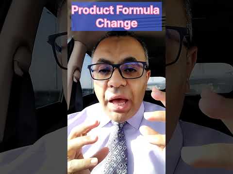 Pharmaceutical Product formula change in  #pharmaceuticalindustry Change control