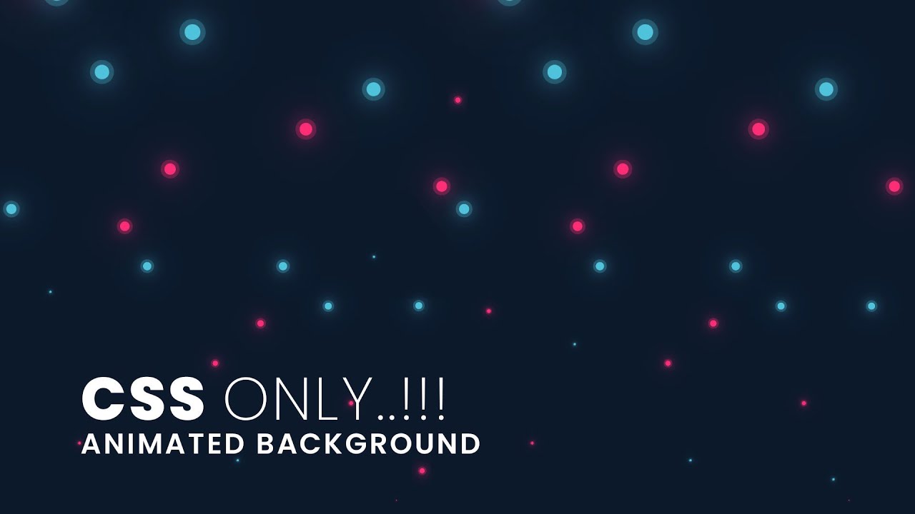 CSS Only Animated Background Effects | Html CSS Animation