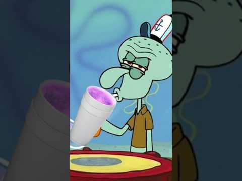 Squidward tried LEAN?!! π± #memes #spongebob #spongebobmemes #meme #mrkrabs