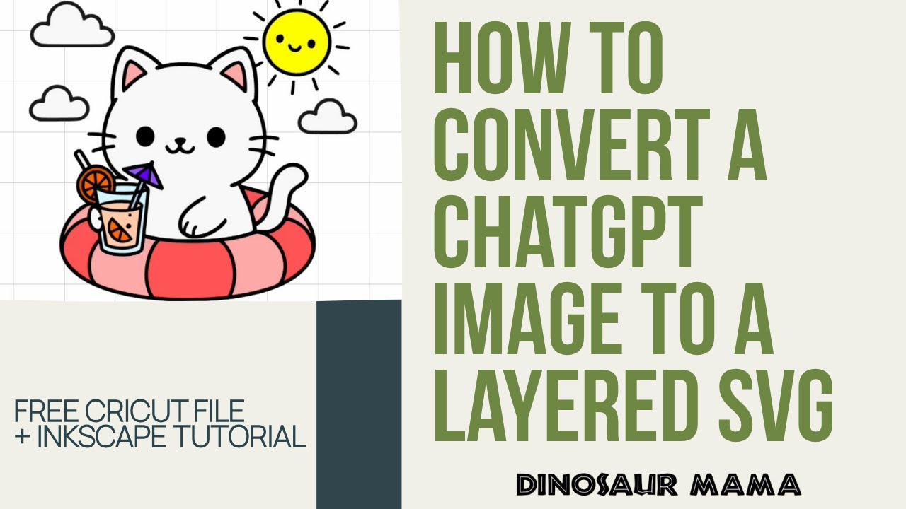 How to Convert a ChatGPT Image to a Layered SVG | Free Cricut File + Inkscape Tutorial
