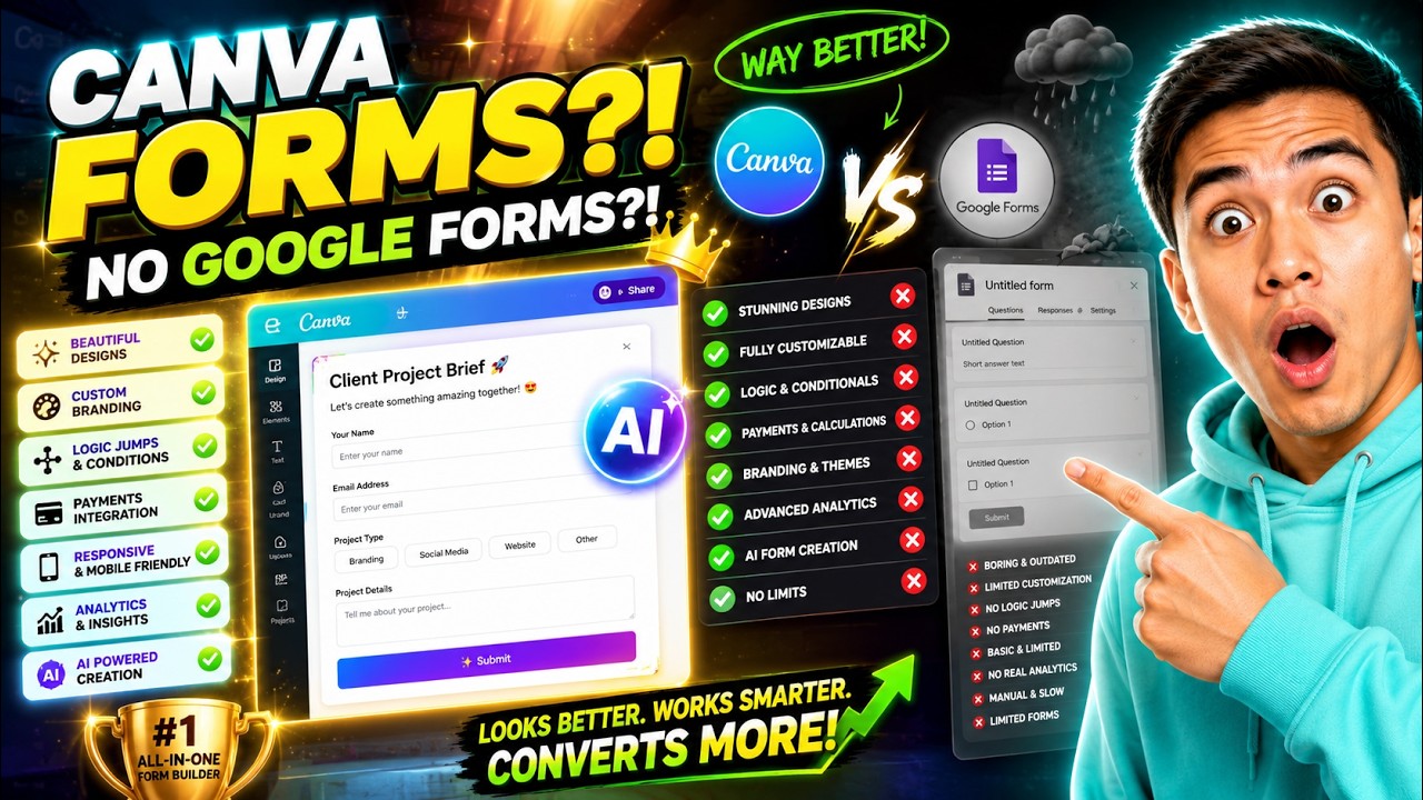STOP Using Google Forms… Canva Has This Now?! 🤯