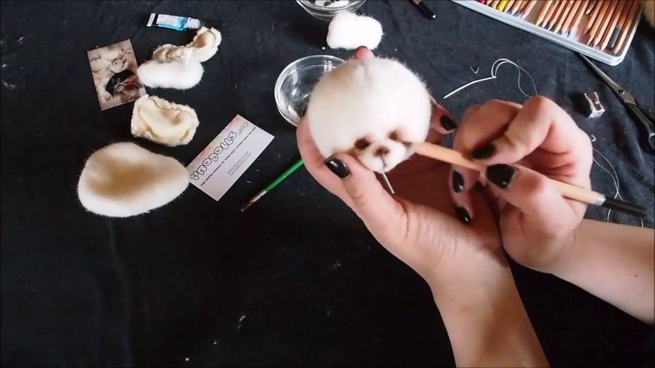 How to Make a Teddy Bear MiMimy -  Head, Facial Features, Make up