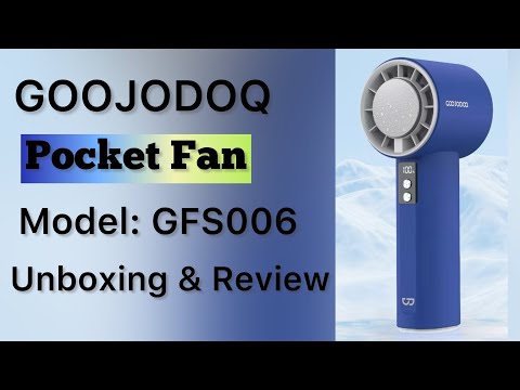 Unboxing the Coolest Pocket Fan of 2025! GOOJODOQ GFS006 Review/Digital Display + Cooling Plate Test