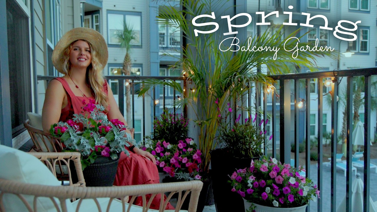 Dreamy Balcony Garden Makeover for Spring | Cottage Gardening in a Small Space