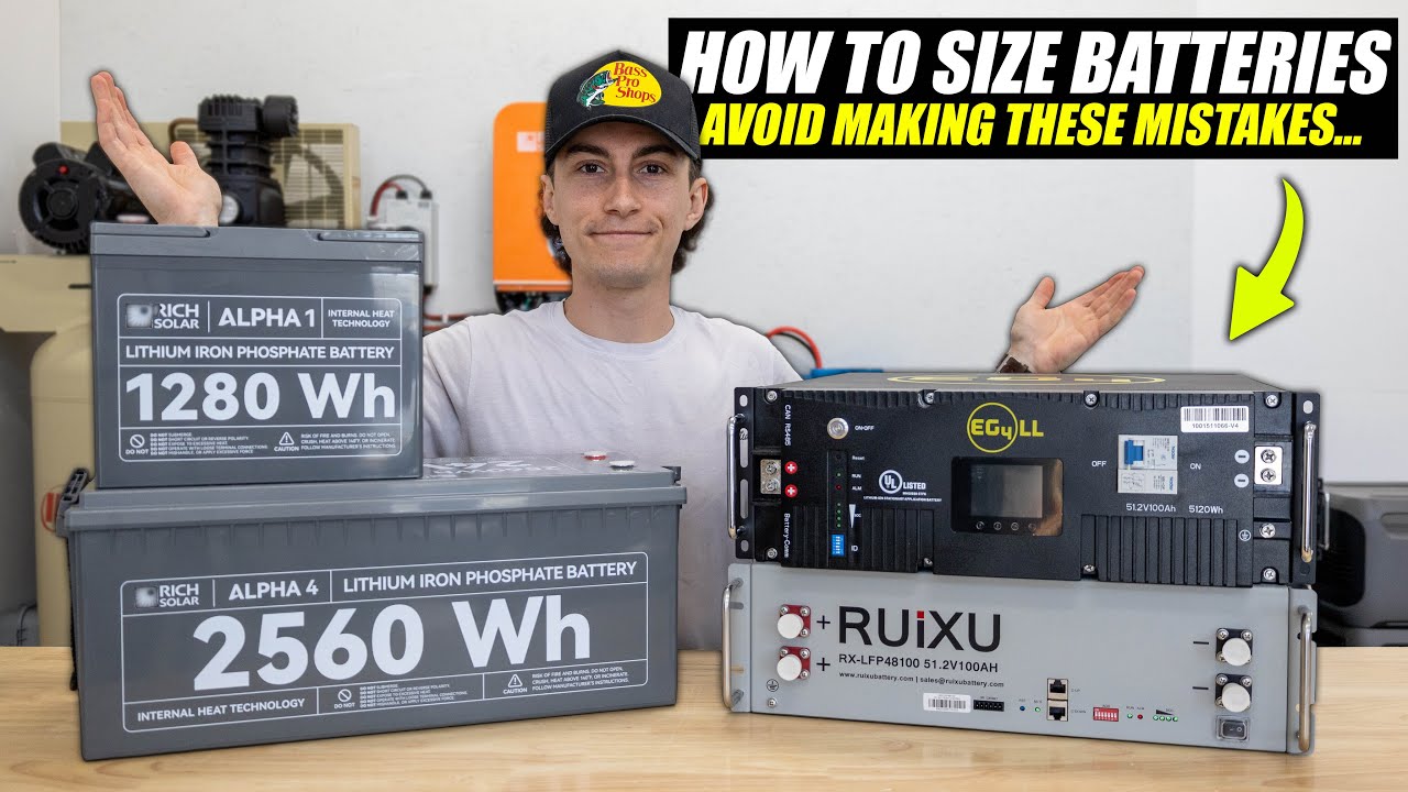 Sizing Battery Capacity For Your Solar Power System - The Basics (Ep. 4)