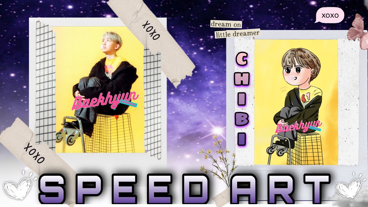 EXO BAEKHYUN chibi (SPEEDART)