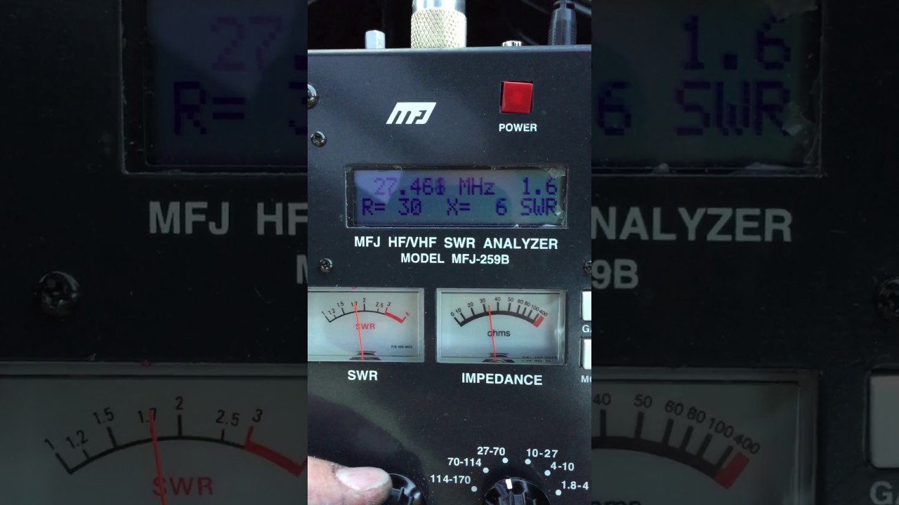 Big coil antenna trimmed whip MFJ259-B