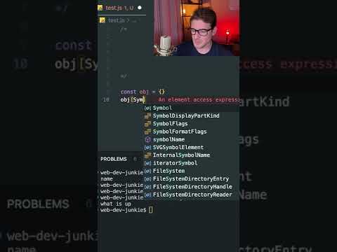 How to use javascript symbols to overwrite default iteration behavior #shorts