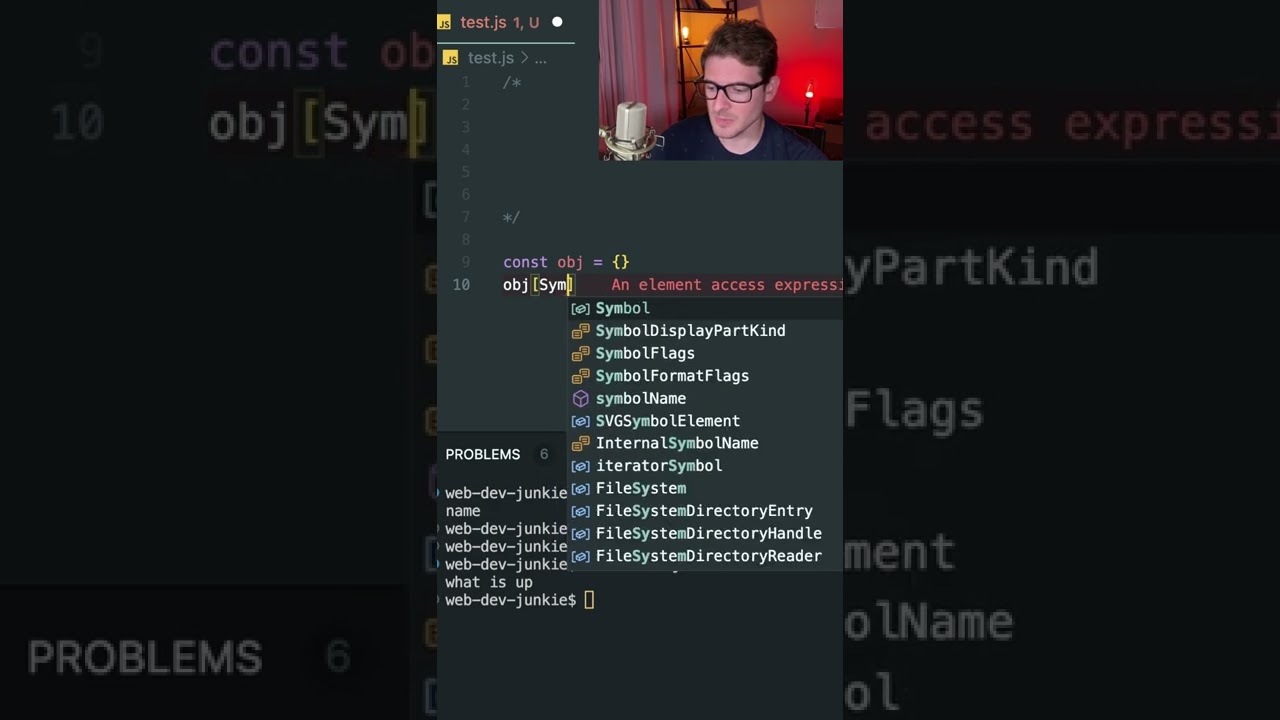 How to use javascript symbols to overwrite default iteration behavior #shorts