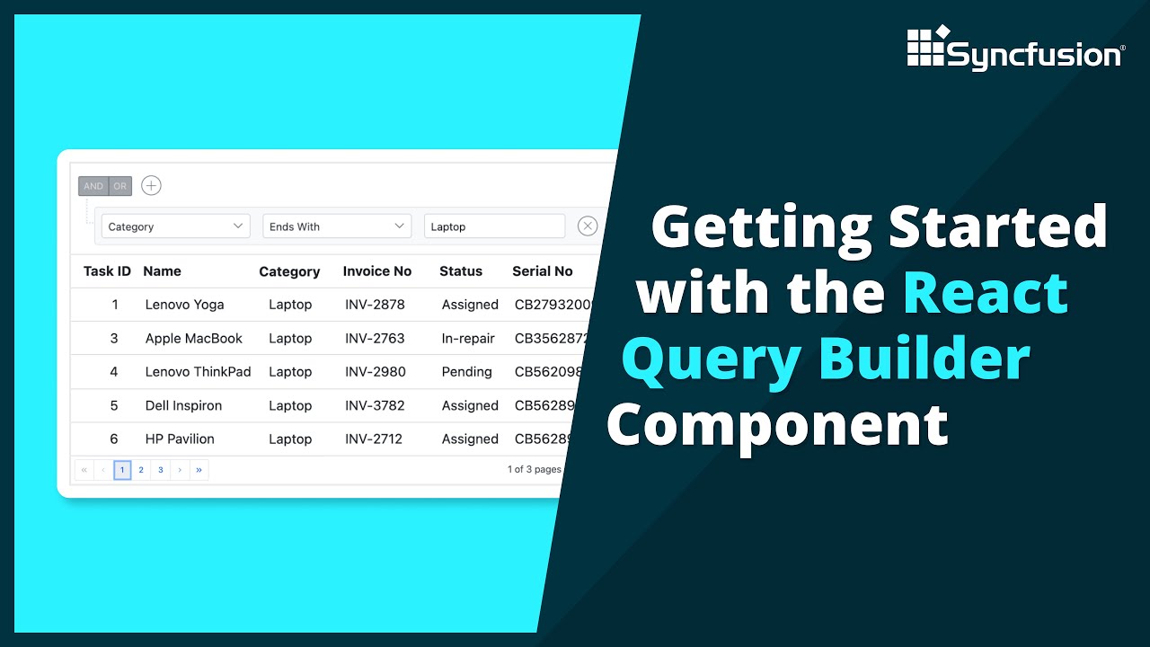 Getting Started with the React Query Builder Component