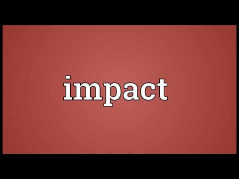 impact meaning in English