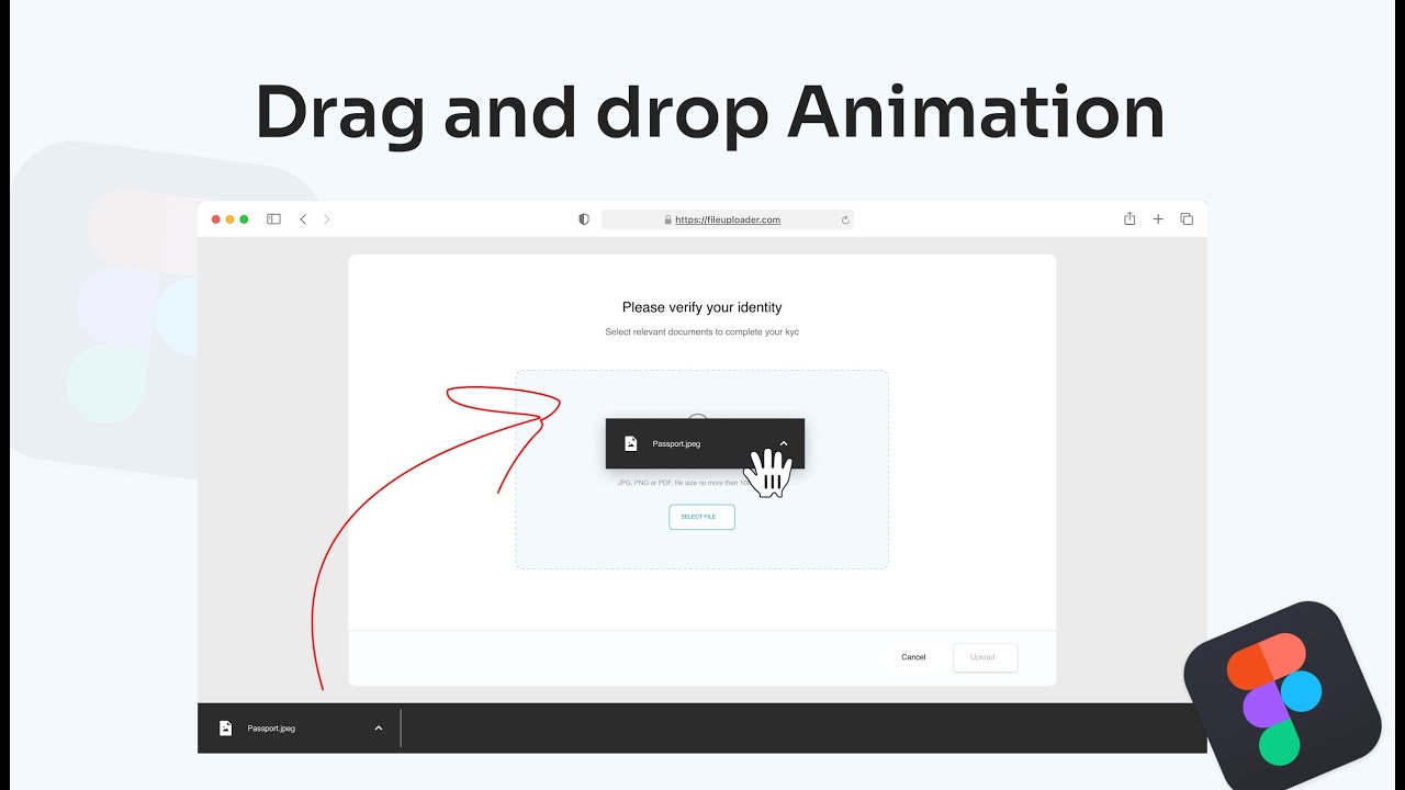 How to prototype File Uploader in Figma - Expert Azi